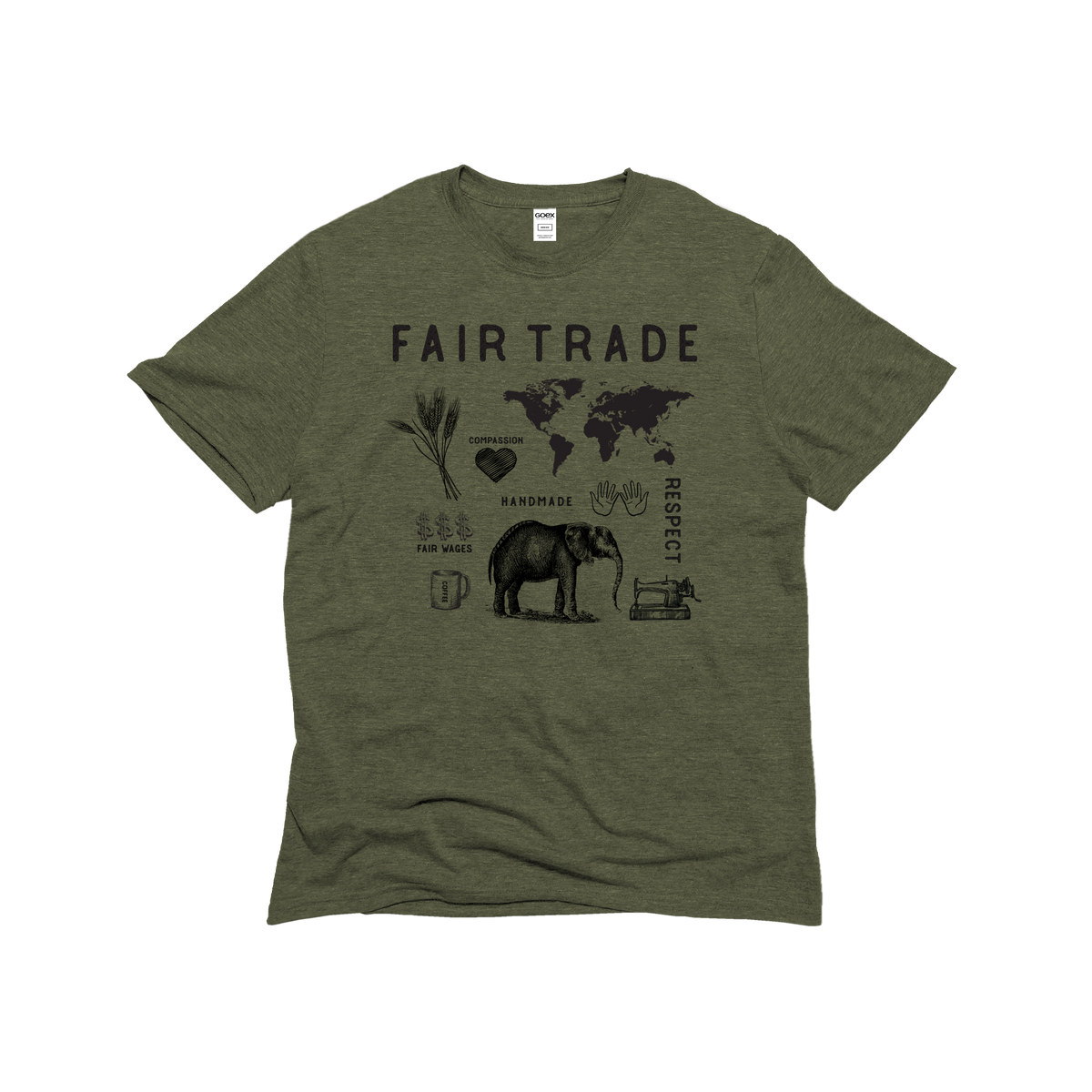 Fair Trade Icons Unisex Eco-Triblend Tee – Papillon Marketplace Online