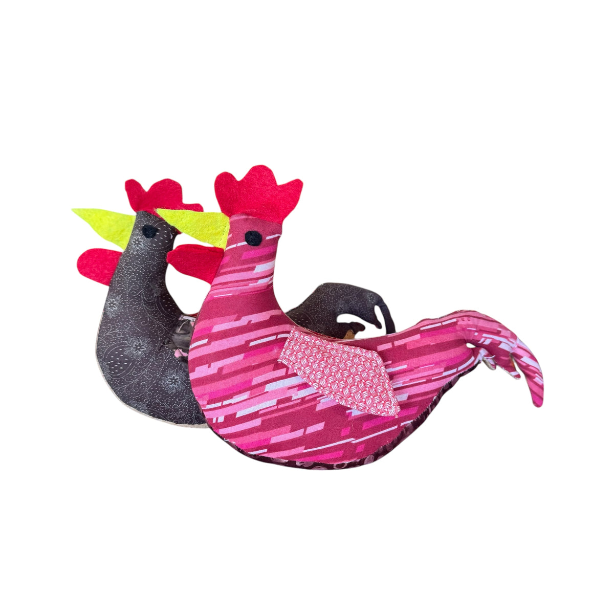 Patchwork Rooster Stuffed Animal – Papillon Marketplace Online