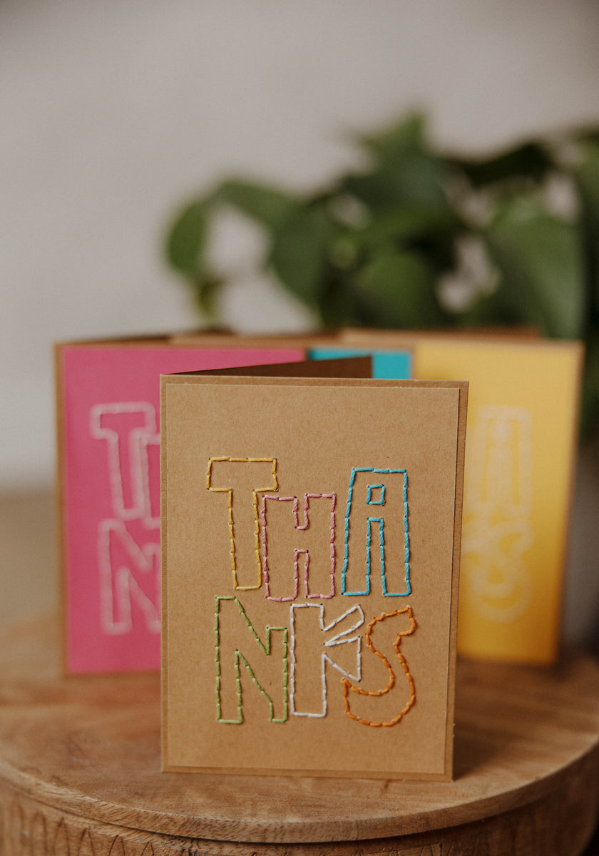 Bold Thanks Greeting Cards – Papillon Marketplace Online